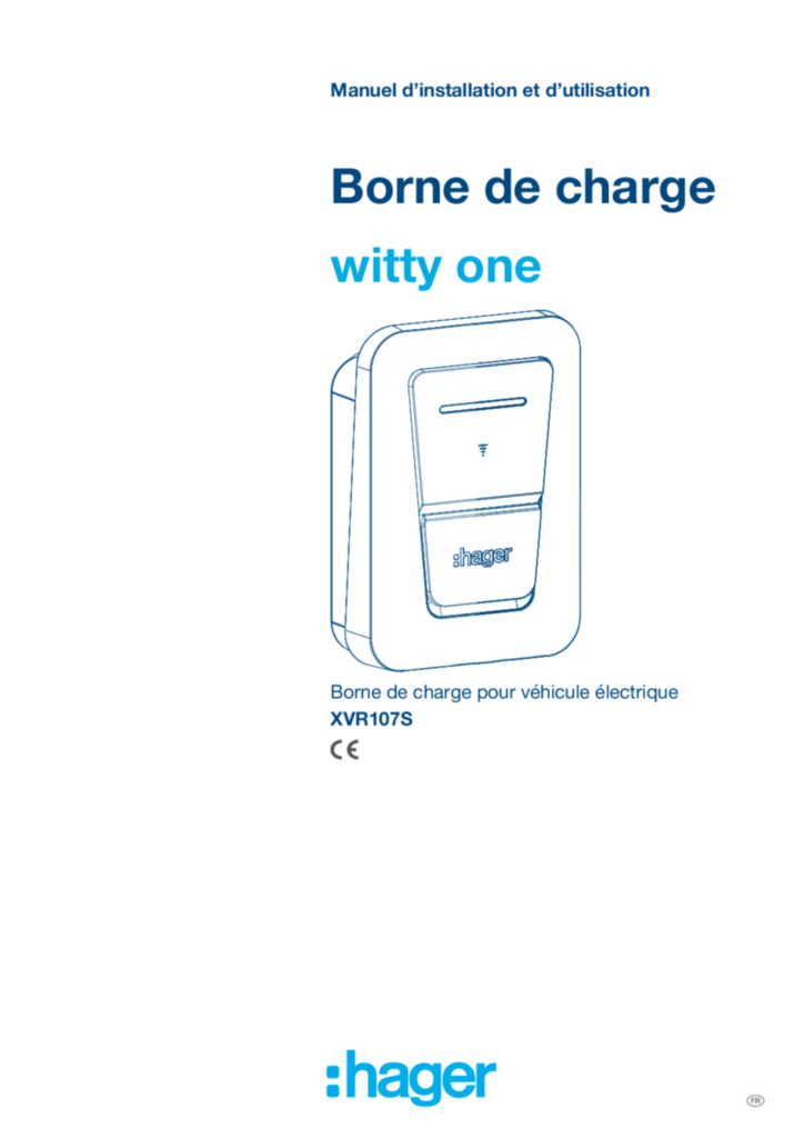 Borne witty one 7kW prise T2S +TIC+Prot • XVR107STP | Hager